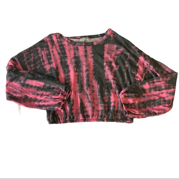 Andre By Unit | Tops | 525 Andre By Unit Pink Tie Dye Cropped Top ...